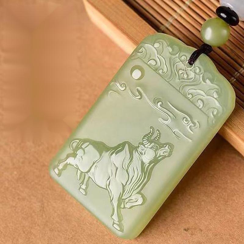 Han Han Jade Pendant Gray Jade Pendant Arrogant Men's and Women's ...