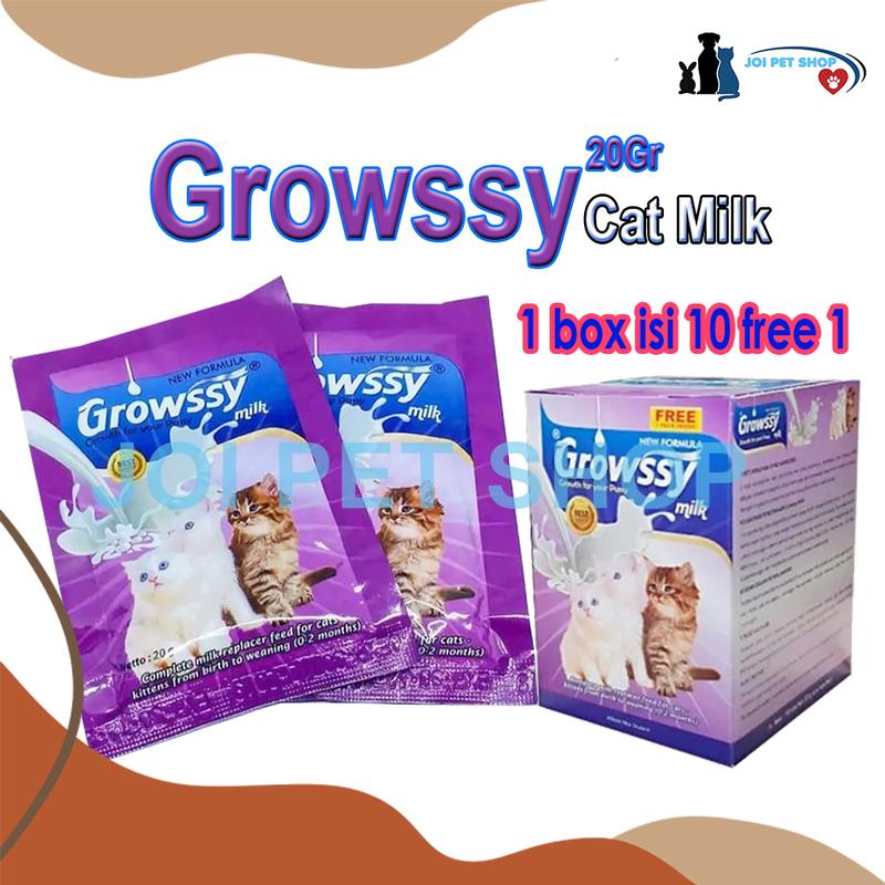 Susu Kucing Growssy BOX / Growsy Milk 1 BOX isi 11 - Shop | Tokopedia