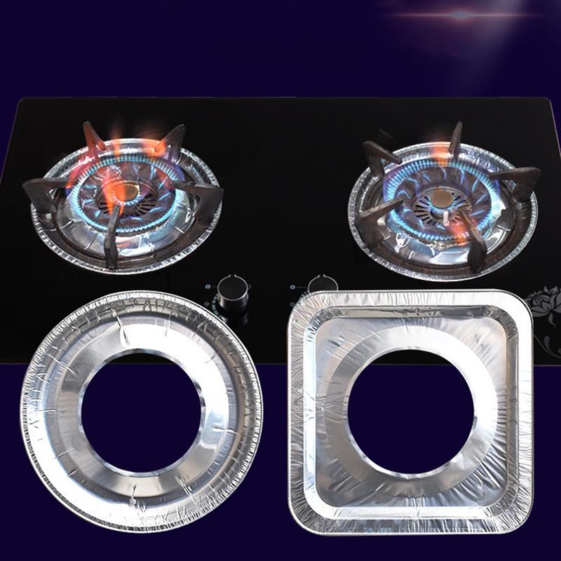MK 10 PCS/SET Gas Stove Oil Proof Pad Aluminum Foil Tin Foil - TikTok ...