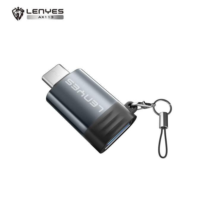 Promo LENYES AX113 OTG Adapter USB To Type C Connector Converter Data ...