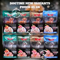 Jual SUNNYPAWS DOGTIME NEW Pouch 85 GR Dog Time Wet Food Makanan Anjing ...