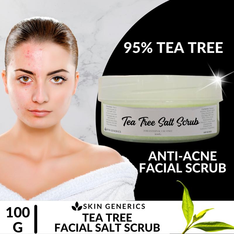 SkinGenerics Tea Tree Anti Acne Anti Pimple Refined Salt Scrub - TikTok ...