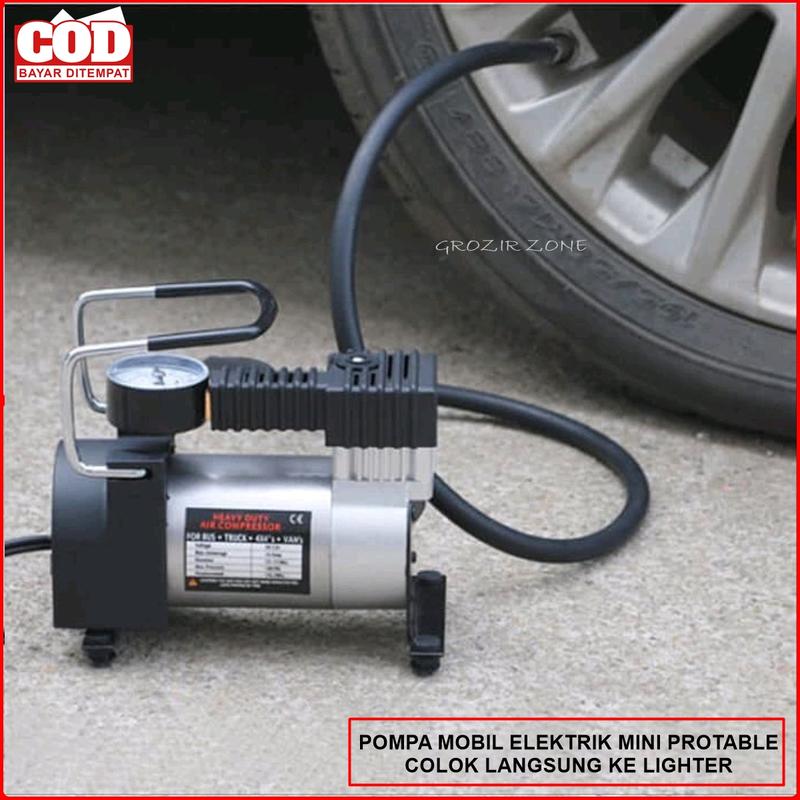 Pompa Ban Mobil Portable Elektrik 100psi 12V Praktis Langsun - Shop ...