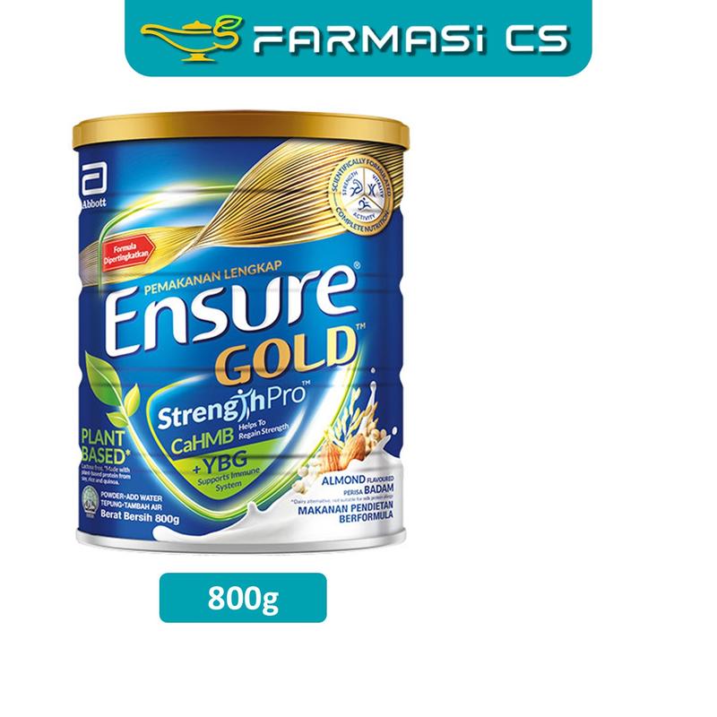 PROMO Abbott Ensure Gold Plant Based Almond Flavored 800g EXP:08/2026 ...