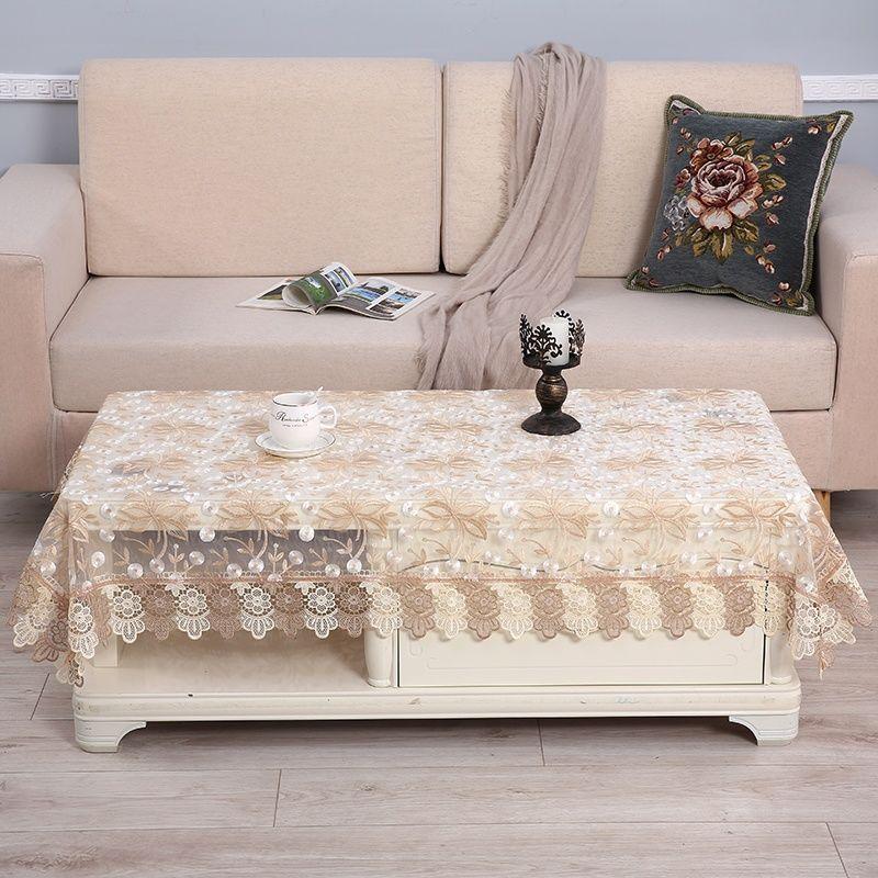 2025 European Coffee Table Tablecloth Lace Living Room Coffe - TikTok ...