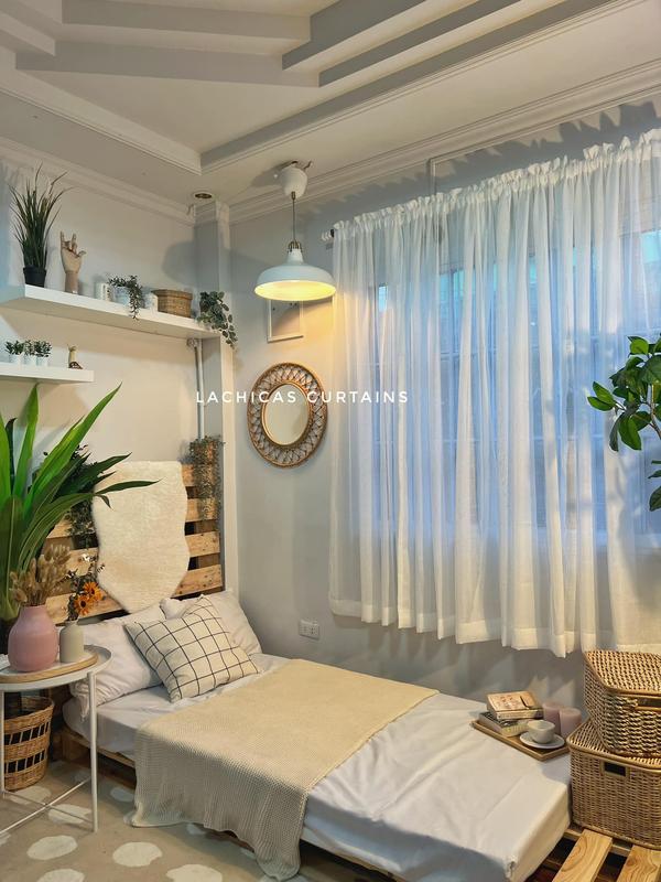 NON-BLOCKOUT Aesthetic Minimalist Linen Sheer/Lining Ring & Non-Ring ...