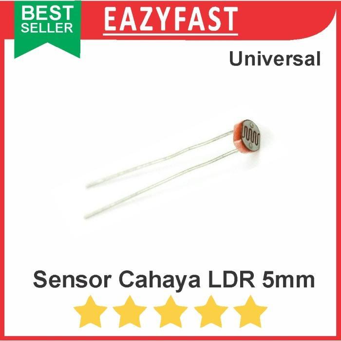 Photoresistor 5mm LDR Light Dependent Resistor Sensor Cahaya - Shop ...
