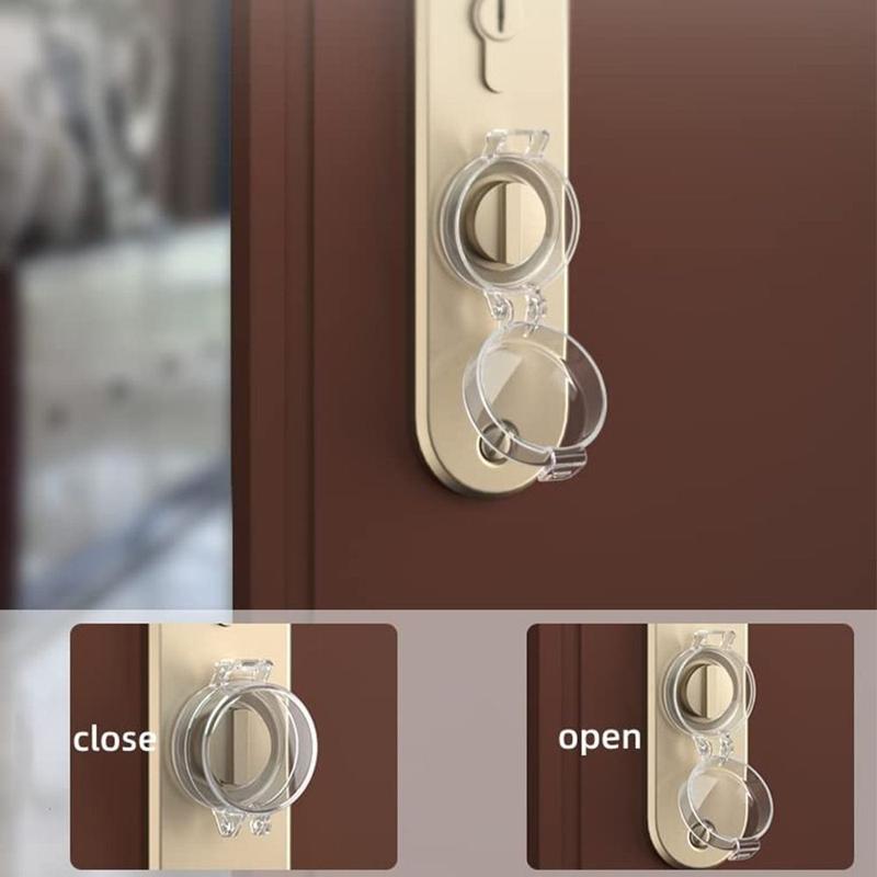Portable PP Door Deadbolt Lock Transparent Kids Protection Child ...