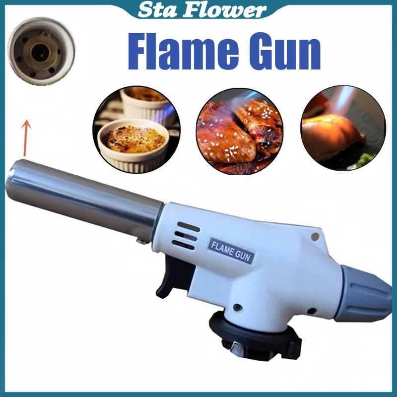 Flame Gun Gas-Burner Lighter Heating-Burner For BBQ Camping Cooking ...