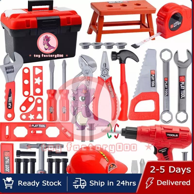 42PCS Kids Toolbox Kit Educational Toys Boys Tool Set Simulation ...