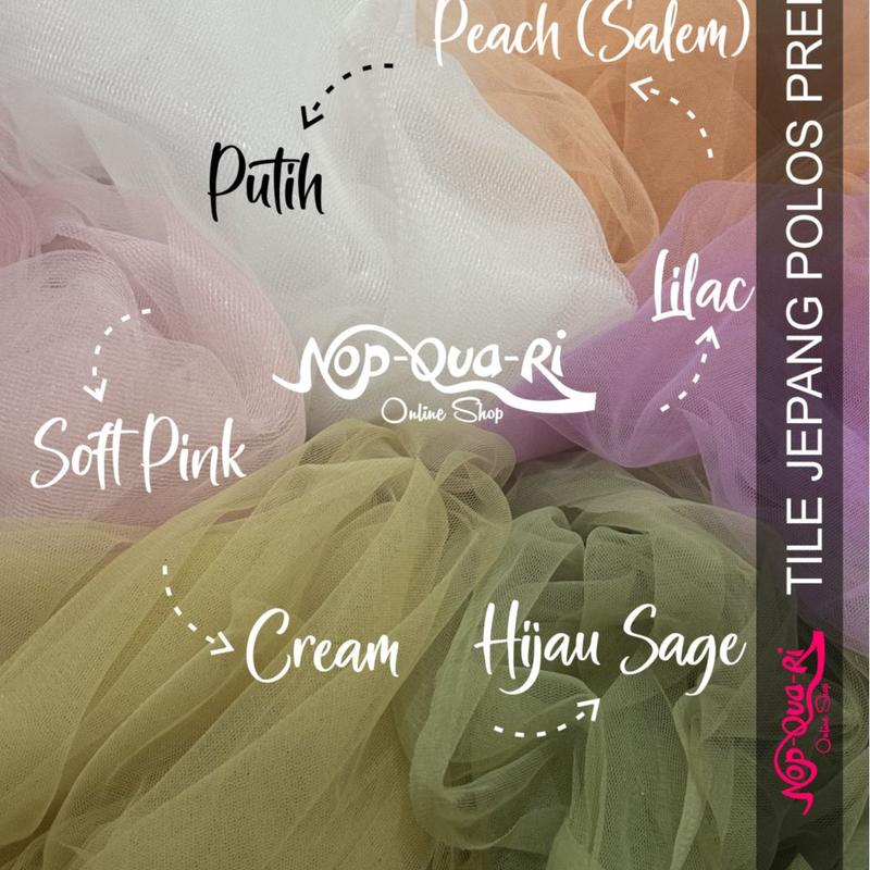 Kain Tile Polos Halus Jepang Murah Ori - Per 0,5m Panjang - Shop ...