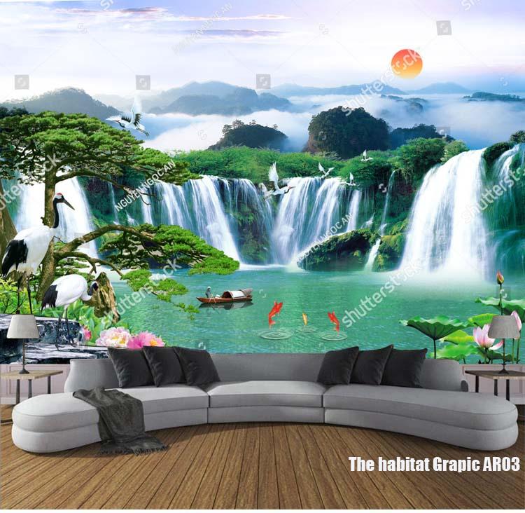 Wallmural Potowall Dinding 3D Custom Ruang Tamu, Kamar Backgrond - Shop ...