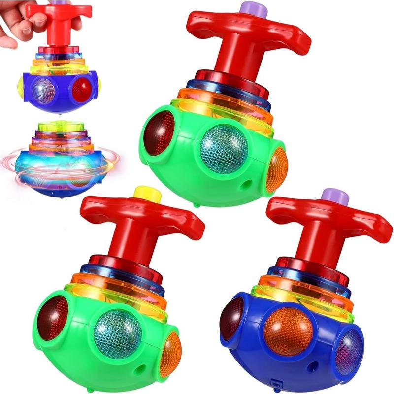 Fantastic Music UFO Toys for Kids Multi Colour LED Spinning Top ...