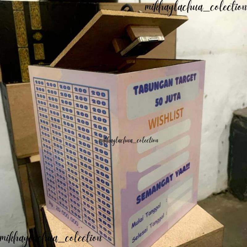 CELENGAN TARGET VIRAL BESAR + KUNCI TARGET 50JT 100JT 200JT UKURAN ...