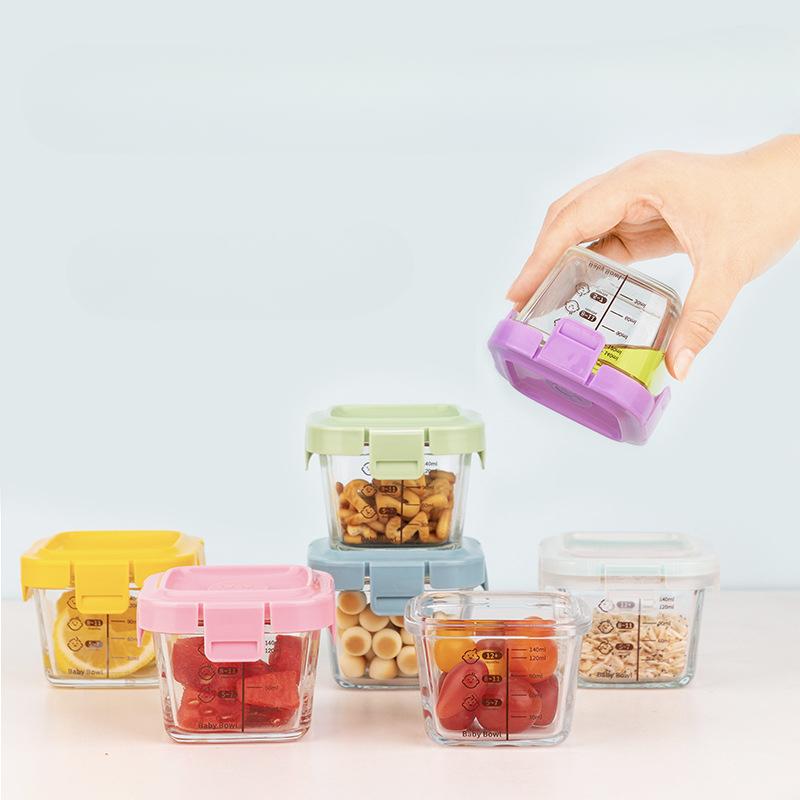 Glass baby food box, fresh-keeping box, children's baby bowl - TikTok ...