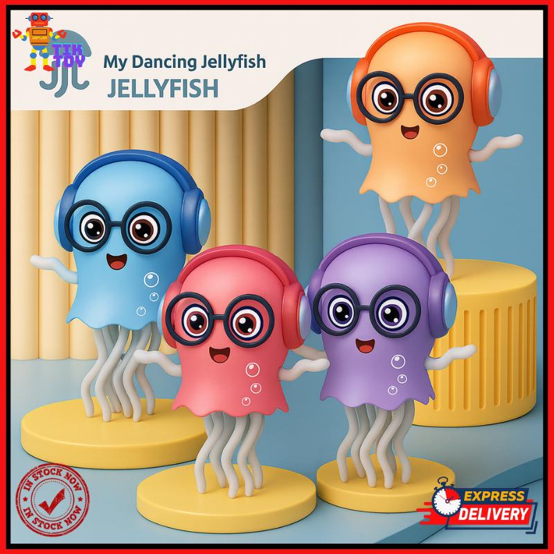 Magic Dancing Jellyfish Toy Sotong Menari LED Light Music Electric ...