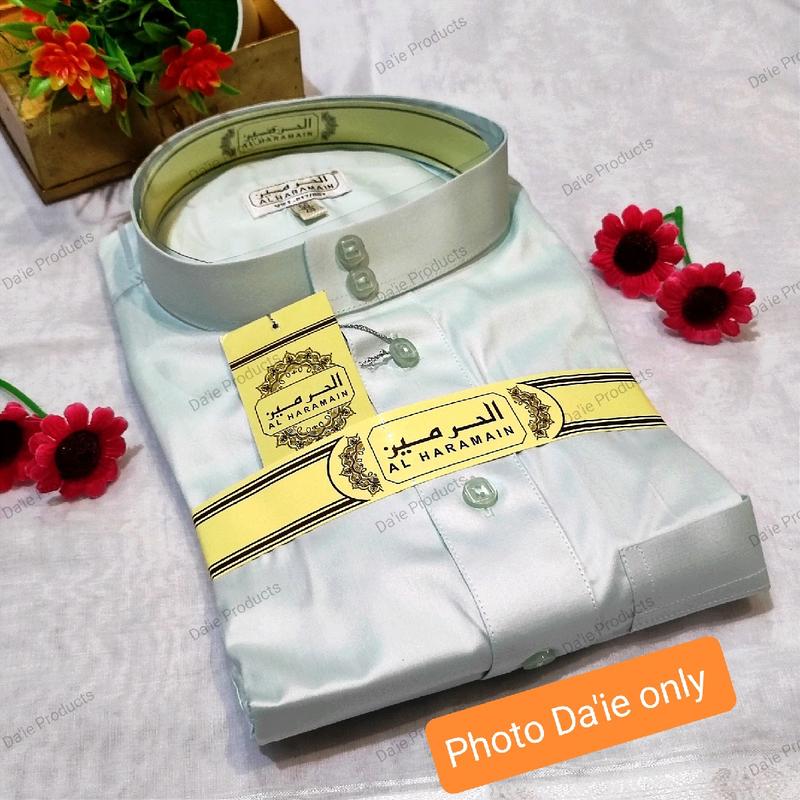 Jubah Al Haramain original import dari Vietnam Kain licin polyester ...