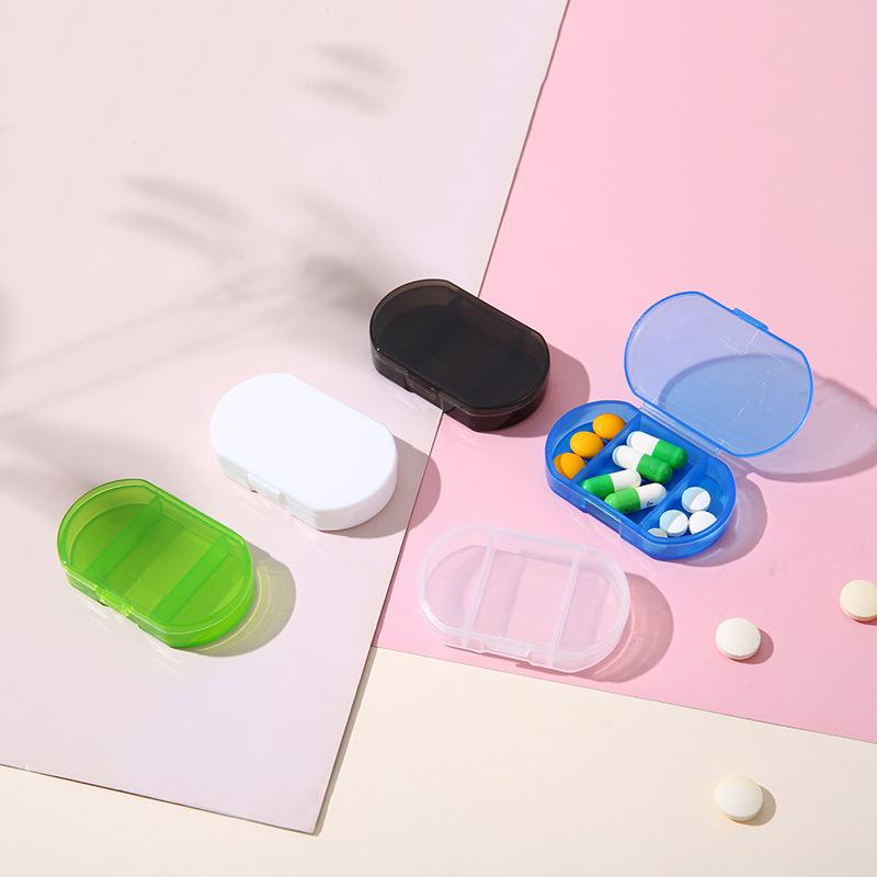 Pill Box Mini Pill Case 2/3 Grids Tablet Pill Organizer Case - TikTok ...