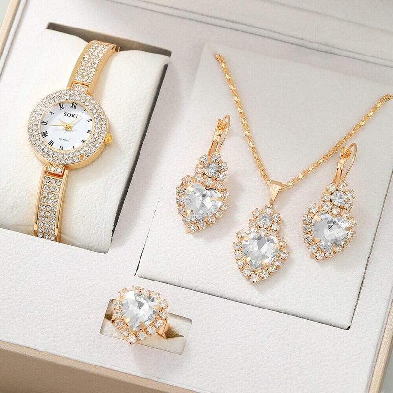 Jam Tangan Kuarza Cantik, Set 5pcs, Fesyen, Jam Tangan Wanit - TikTok ...