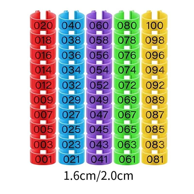 100x Poultry Foot Rings Chicken Marker Tag Foot Label Rings Chicken ...