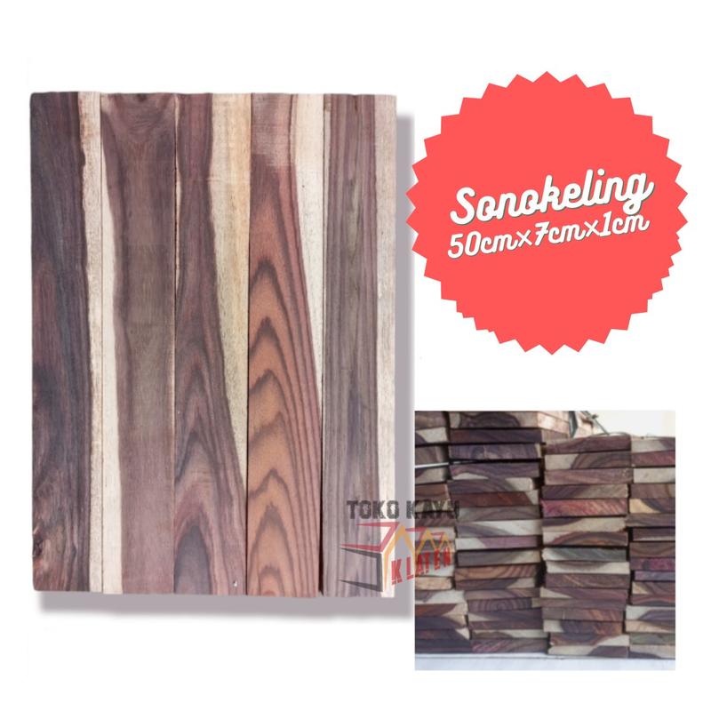 Kayu Sonokeling Rosewood Ukuran 50×7×1cm - Shop | Tokopedia