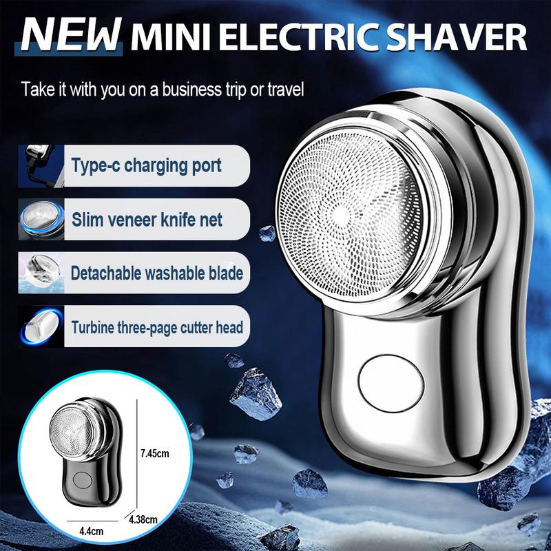 Mini Washable Electric Razor Men's Razor Portable Car Rechargeable ...