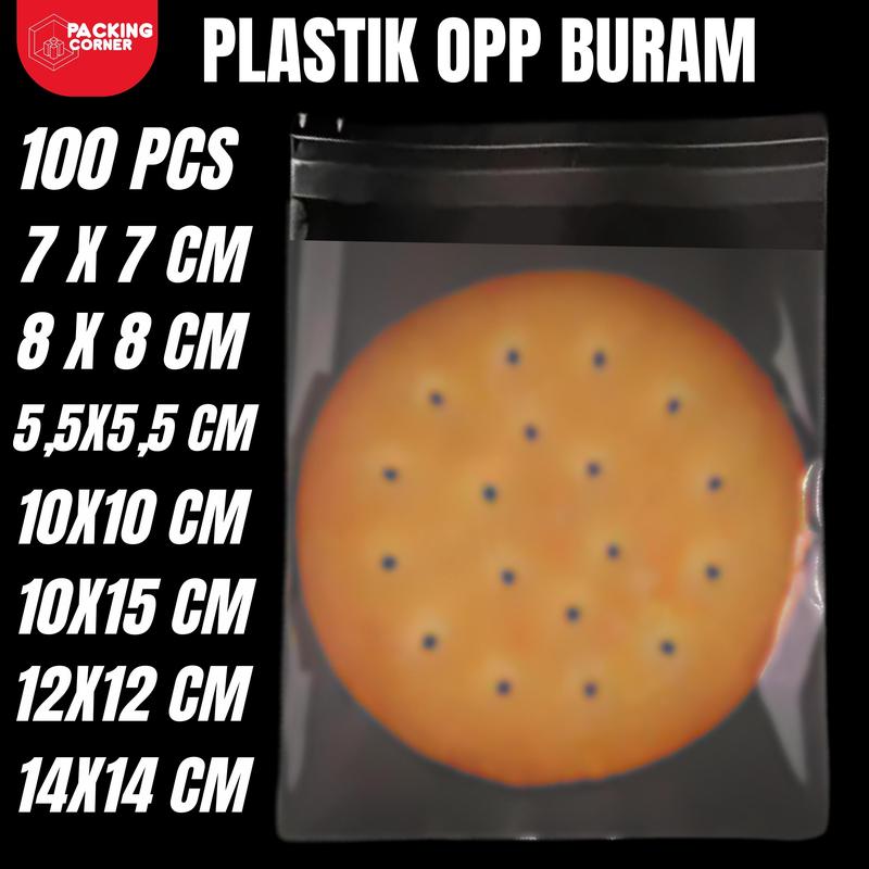 100 PCS Plastik OPP Lem Doff 5.5x5.5 7x7 8x8 10x10 10x15 12x12 - Shop ...