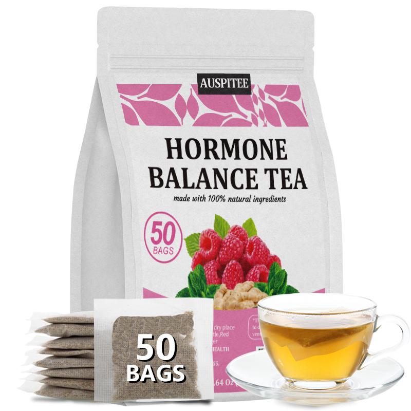 Hormone Balance Tea Bags,2.64oz(1.5g*50),Ginger Root,Spearmint Leaves ...
