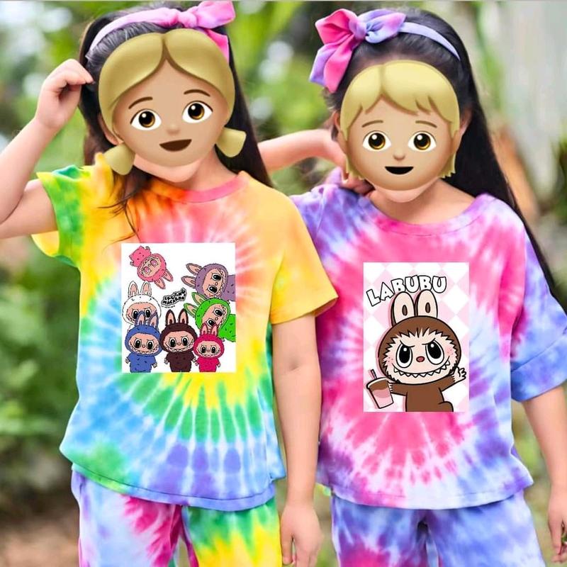 LABUBU TIE DYE TERNO UNISEX KIDS 1-10 yrs old - TikTok Shop Philippines