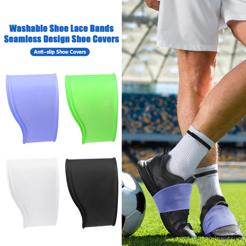 Soccer Shoe Lace Bands Silicone Lace Cover Youth Lace Band Elastic ...