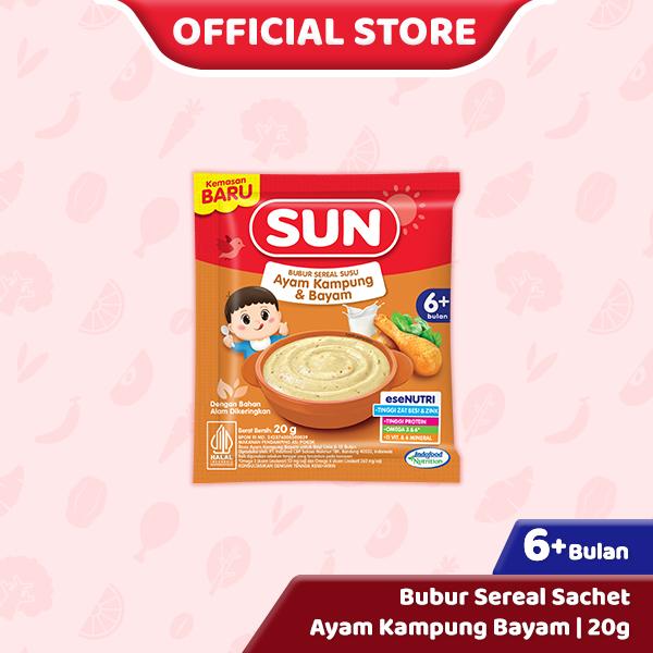 SUN BUBUR SEREAL SUSU AYAM KAMPUNG BAYAM SACHET 20 GR X 1 PCS - Shop ...