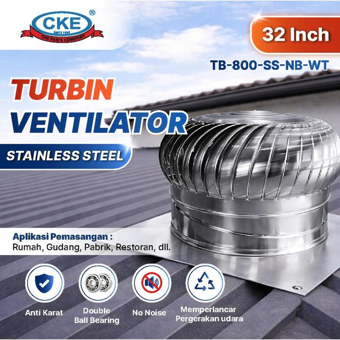 Jual Turbin Ventilator 32 Inch Turbine Roof Ventilasi Atap Rumah Pabrik ...
