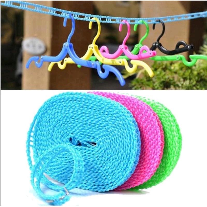 Tali Jemuran Baju 5 Meter Roll - Ada Lubang Untuk Gastok Tali Tambang ...