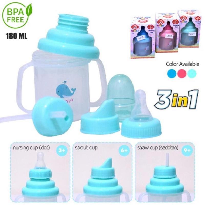 NINIO BOTOL MINUM BAYI TRAINING CUP 3 IN 1 DOT BABY BOTOL BAYI TEMPAT ...