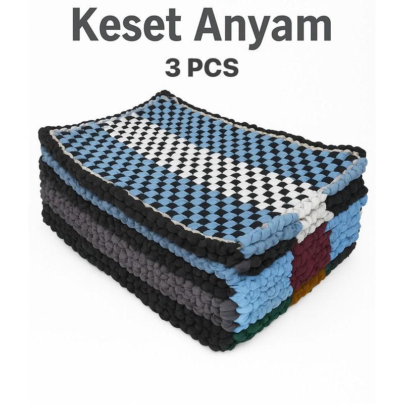 KESET ANYAM 3 PCS HOMEMADE ANTI SELIP KAIN - Set 3 Pcs Ketam Anyaman ...