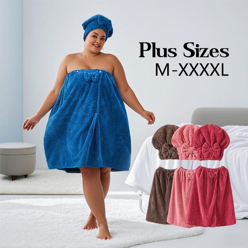 Plus Size Bath Skirt & Shower Cap Set, 2 Counts/set Adjustable - TikTok ...