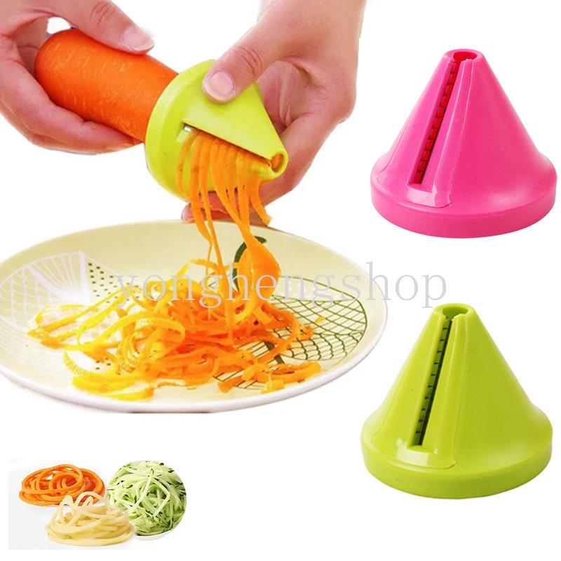 Creative Cucumber Spiral Slicer Manual Potato Carrot Radish Grater - TikTok Shop Singapore