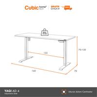 Promo Cubic Meja Kerja Elektrik / Adjustable Desk / YAGI AD 4 - AD 40 ...