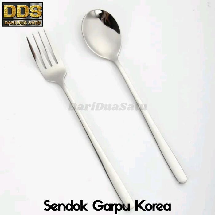 Jual Sendok Garpu Korea Sujeo Stainless Steel 1 Pasang Set - 1 Pasang ...