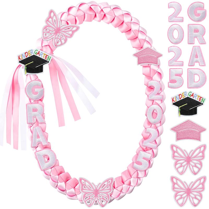 Graduation Leis Class of 2025 Grad Handmade Leis 47.2 Inch Double ...