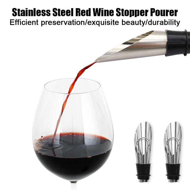 1pcs Stainless Steel Bottle Stirrer Wine Pourer Bottle No Safety ...