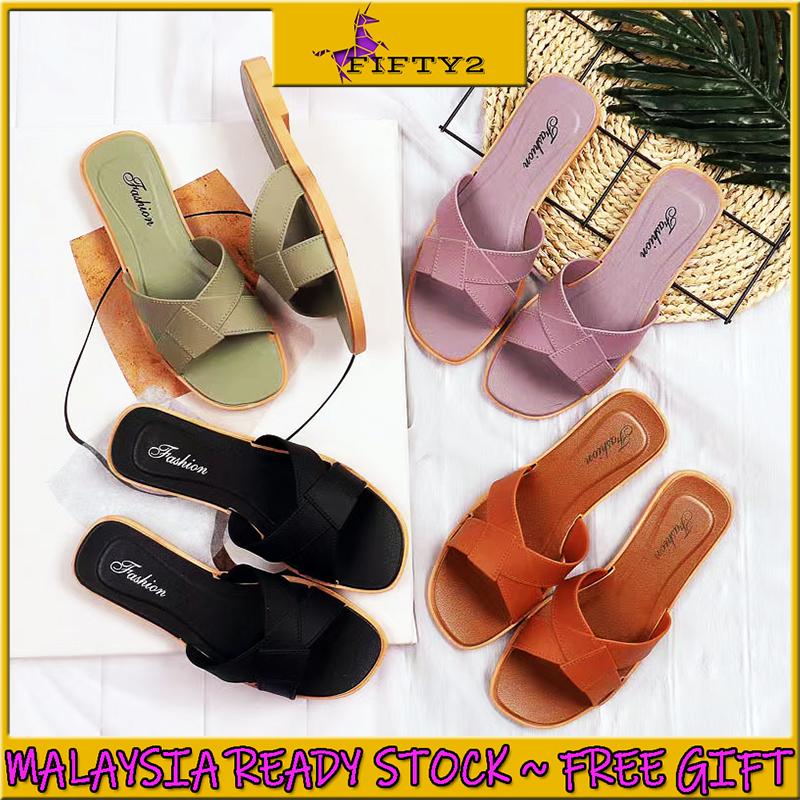 【Ready Stock】 FIFTY2 FS118 Xiomy Women's Sandal Kasut Selipa - TikTok ...