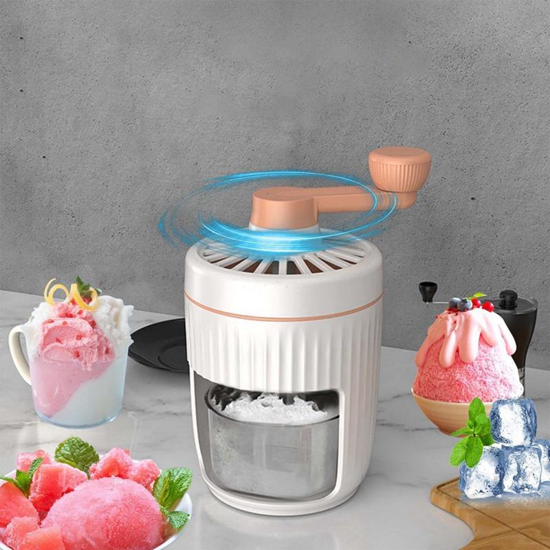 Manual rotary ice breaker Portable Shaved ice with ice tray - TikTok ...
