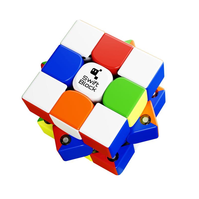 Kiub magnet GAN x Swift Blok 355S untuk kanak-kanak, kiub Rubik ...