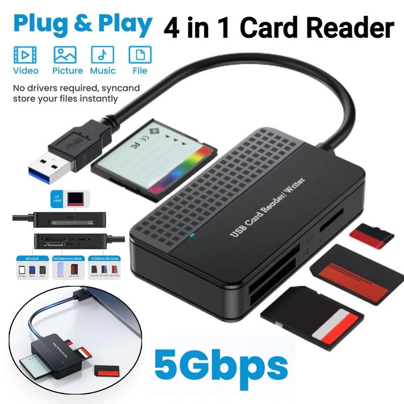 Pembaca Kad, USB 3.0 Jenis C, 4 dalam 1, 5Gbps Memori, Pembaca - TikTok ...