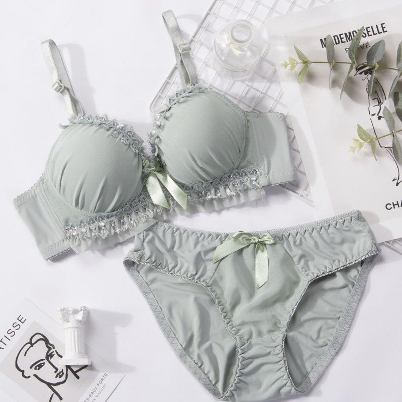 【Underwear set】Gentle Fairy Lady ~ French Style Lingerie Set Thin Bra ...