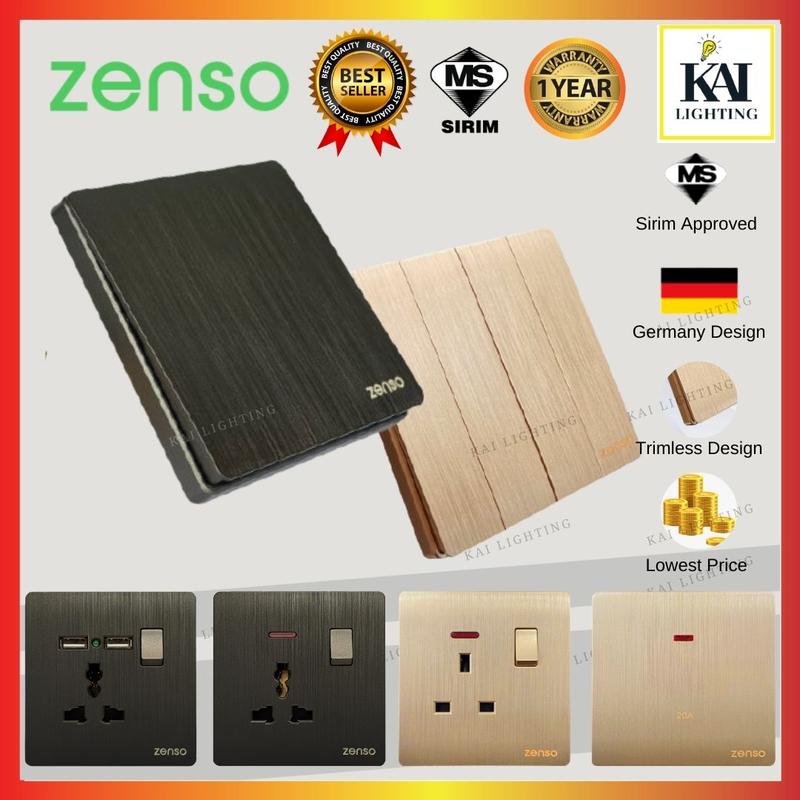 [SIRIM] Zenso Grande Socket and Wall Switch Slim Modern Switches ...