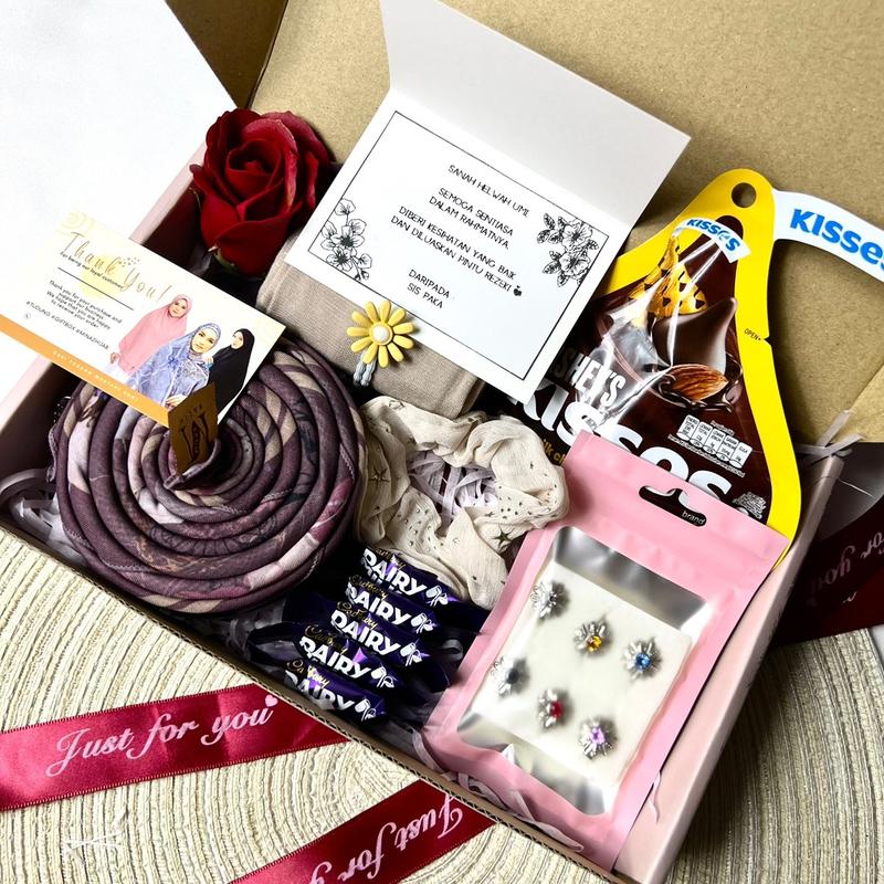 GIFT BOX MINAZ HIJAB (Printed Kid / Printed Bidang 45 / Printed Bidang ...