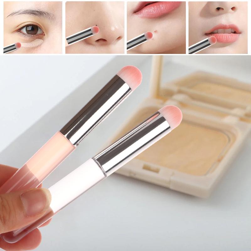 [MMM]Portable Round Head Soft Bristle Mini Lip Brush Lipstic - TikTok ...