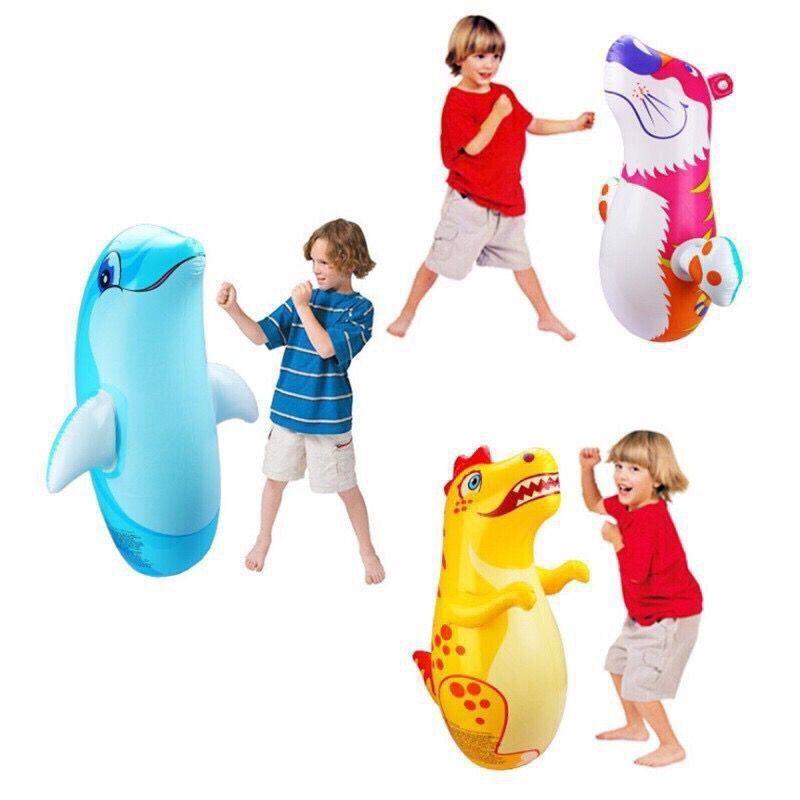80cm Kids Inflatable Boxer 3D Boxing Punching Tumbler Punch Bop ...